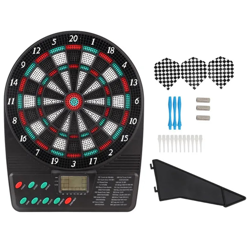 Dart-o-Matic Electronic Dartboard Home Dart Game With LCD Scorekeeping ...