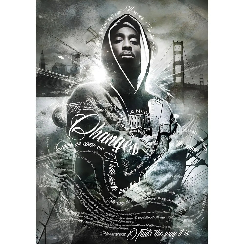 Tupac Shakur Poster Set – 2Pac Wall Art for Hip-Hop Bedroom & Studio ...