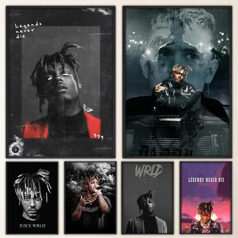 Juice WRLD Posters – 999 Wall Art & Lucid Dreams Decoration – Bust-Down ...