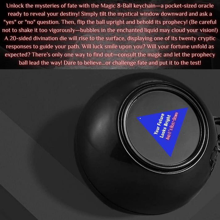 Magic 8 Ball Keychain by Cool Keychains – Bust-Down Books