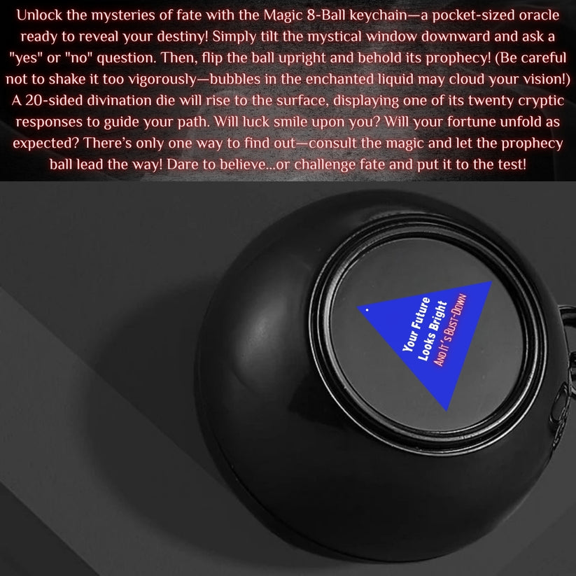 Magic 8 Ball Keychain by Cool Keychains – Bust-Down Books