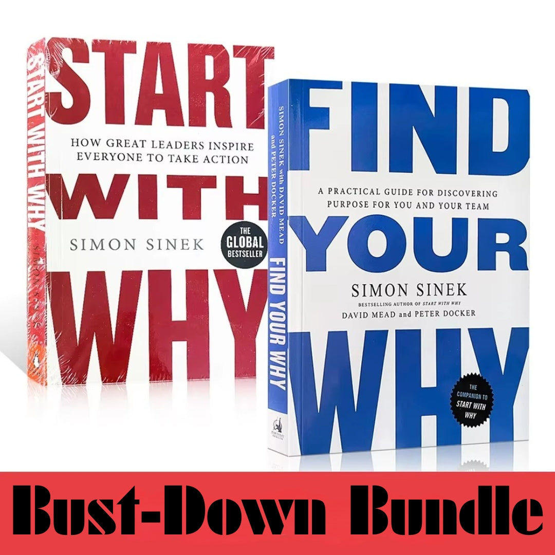 Simon Sinek 2-Book Combo: Start With Why & Find Your Why – Bust-Down Books
