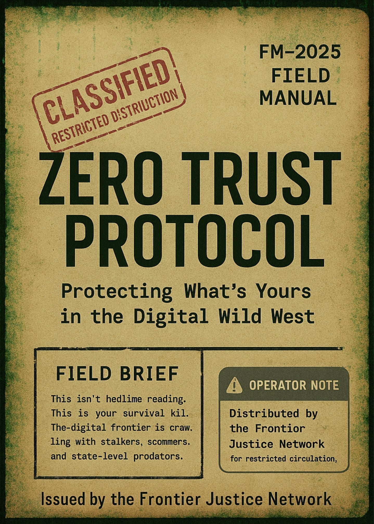 Zero Trust Protocol: Digital Wild West by The Frontier Justice Network ...